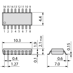 TLP281-4 | 隔离器／固态继电器 | 东芝半导体&存储产品中国官网