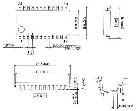 SSOP24_linear | 封装与包装信息 | 东芝半导体&存储产品中国官网