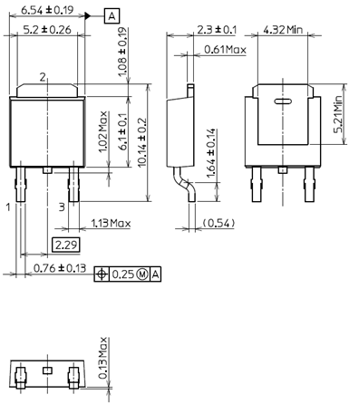 DPAK(2-7N1S) | 封装及包装信息package | 东芝半导体&存储产品中国官网