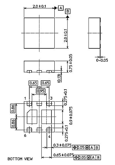 UDFN6 | 封装与包装信息 | 东芝半导体&存储产品中国官网